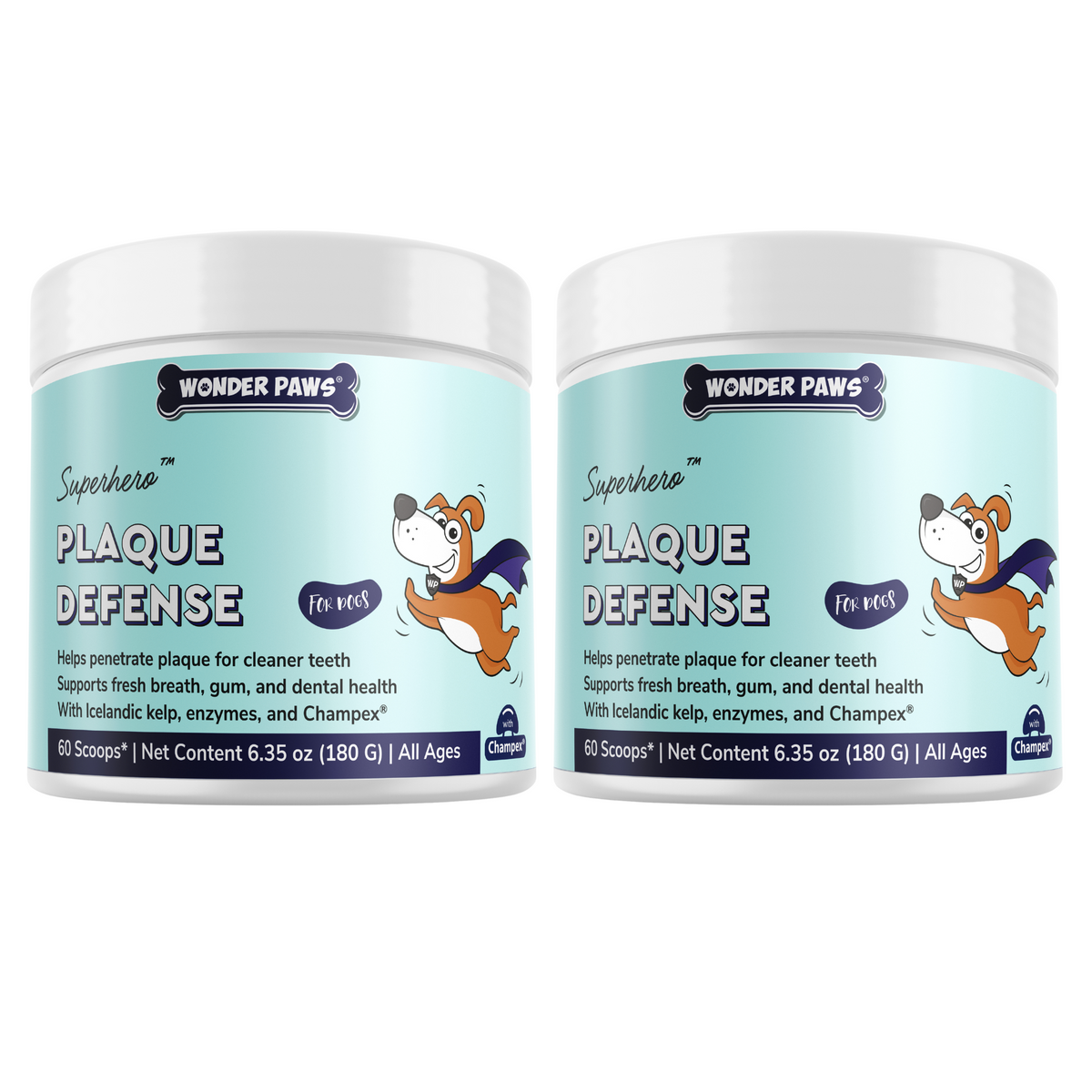 Wonder Paws Plaque Defense Dental Care - 2 Bottles Bundle